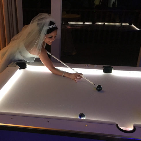 Pool Tables LED - All White - Party Pals