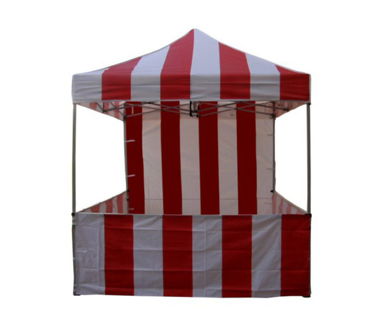 Carnival Booth Tent - Red/White Striped - Party Pals