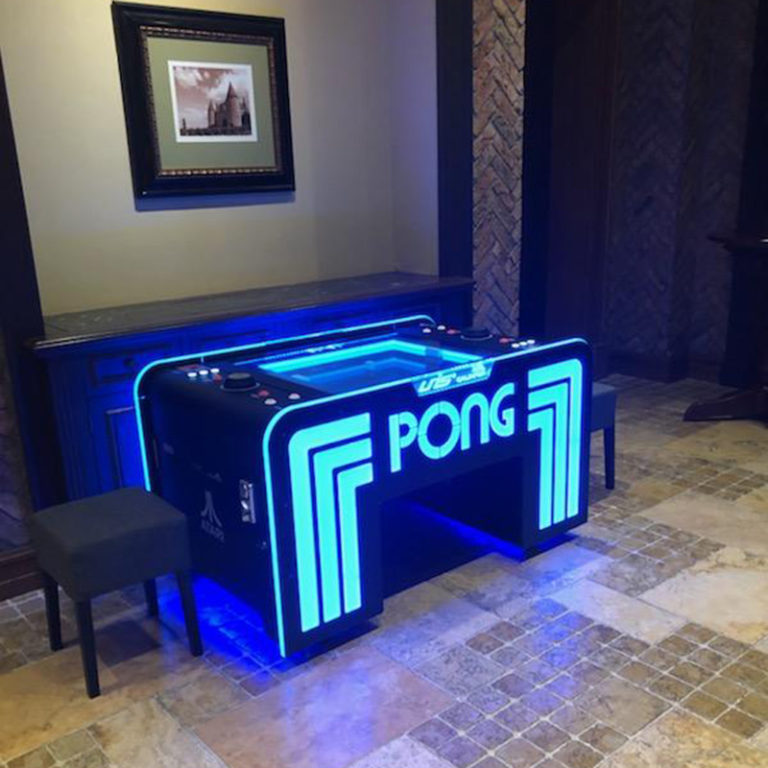 Pong 3D Atari LED Arcade Table - Party Pals